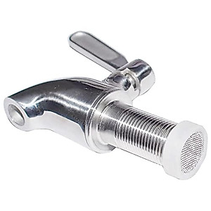 Sumerain Spigot for Beverage Dispenser,SUS304 Stainless Steel Metal Spigot Dispenser for Jar, Juice,Cold Drink,Wine,Beer