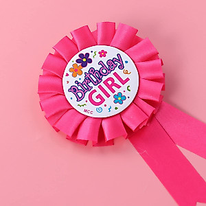Happy Birthday Award Ribbon Birthday Tinplate Badge Pins Rosette Button Pins Happy Birthday Badge Brooch for Party Favors