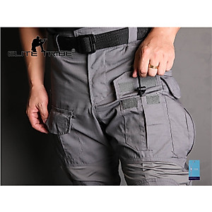 Emerson Airsoft Hunting Tactical Pants Combat Gen3 Pants with Knee Pads (US, Alpha, Large, Regular, Regular, Wolf Gray)