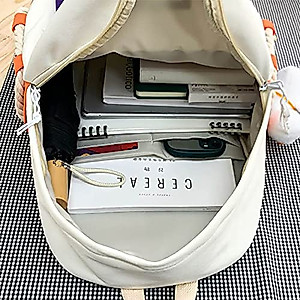 KOWVOWZ Cute Backpack School Backpack Student Bookbag Casual Daypack Travel Bag Water Resistant Women Girls kawaii boy (black)