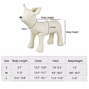 pawstrip Dog Mannequin PU Leather Pet Clothing Display Mannequin Dog Mannequin Display Stand Sewing Dog Standing Model Pet Store Mannequin for Clothes Display Cute Hangers for Dog Clothes White, S