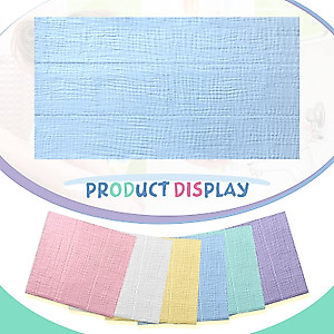 6 Pack Muslin Burp Clothes Double Layered Burping Cloths 20 x 10 Inch Infant Burp Clothes Soft Absorbent Cotton Burping Cloths Set Spit Up Rags Washcloths for Girls Boys (Bright Pattern)