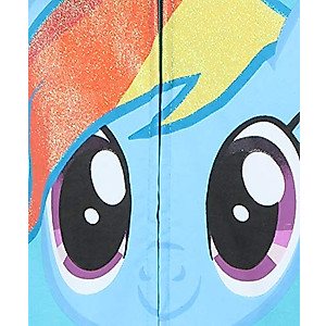 My Little Pony Little Girls Zip-up Hoodie, Rainbow Dash, Medium (5/6)