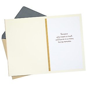 Hallmark Sympathy Card (Remembered with Love)