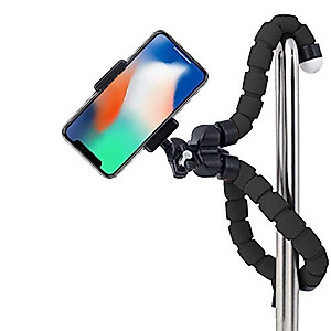 Acuvar 6.5” inch Flexible Tripod with Universal Mount for All Smartphones & an eCostConnection Microfiber Cloth