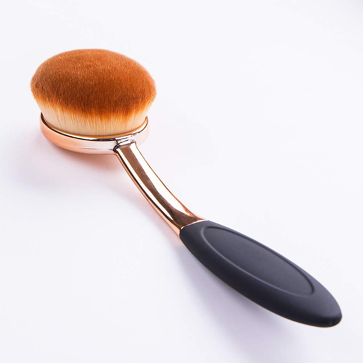 Yoseng Oval Foundation Brush Large Toothbrush Makeup Brushes Fast Flawless Application Liquid Cream Powder Foundation（Pack of 2）