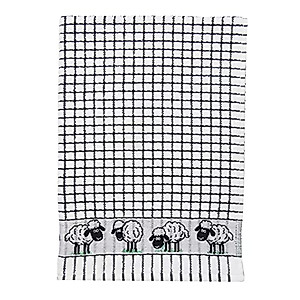 Samuel Lamont Poli Dri 100% Cotton Dish Towel - Black Sheep