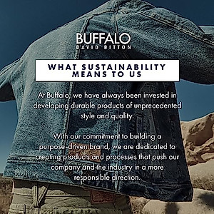 Buffalo David Bitton Men's Slim Ash Jeans, Sandblasted and Worn, 30W x 30L