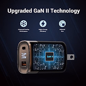 Tryall 30W USB-C Power Adapter - iPhone Charger with Fast Charging Capability, Type C Wall Charger, 33W Samsung Only - White