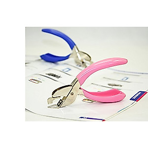 Staple Remover Tool for Office Heavy Duty Pink Blue Hand-held Staple Pin Pull Ergonomic Energy Saving (Blue)