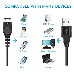Xahpower Charger for Gameboy Advance sp, GBA SP Charger Cable Cord for Nintendo DS Original Console(NDS)/Game Boy Advance SP