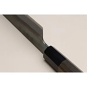 Yoshihiro Kurouchi Black-Forged Blue Steel Stainless Clad Gyuto Chefs Knife Ebony Handle (8.25'' (210mm) & No Saya)