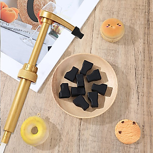 Aster 12 Pcs Coffee Syrup Pump Covers, Silicone Skinny Syrup Pump Tip Cap Covers Fits for Syrup Pump, Pour Dispenser, Oil Liquor Bottle, Keep Syrups Condiments Bottles Clean Preserved, Black