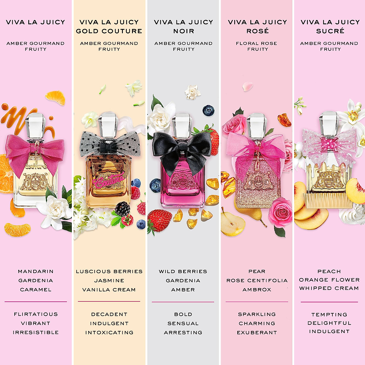 Women's Perfume by Juicy Couture, Viva La Juicy Rose, Eau De Parfum EDP Spray, 3.4 Fl Oz