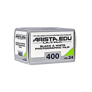 Arista EDU Ultra 400 ISO Black & White Photographic Film, 35mm, 24 exposure