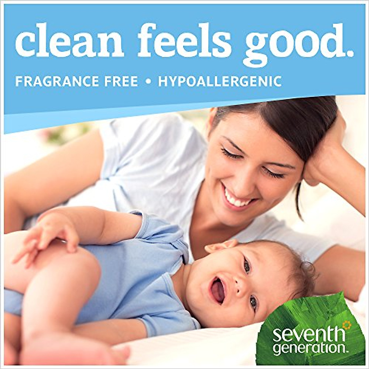 Seventh Generation Thick & Strong Free and Clear Baby Wipes with Flip Top Dispenser, 768 Count