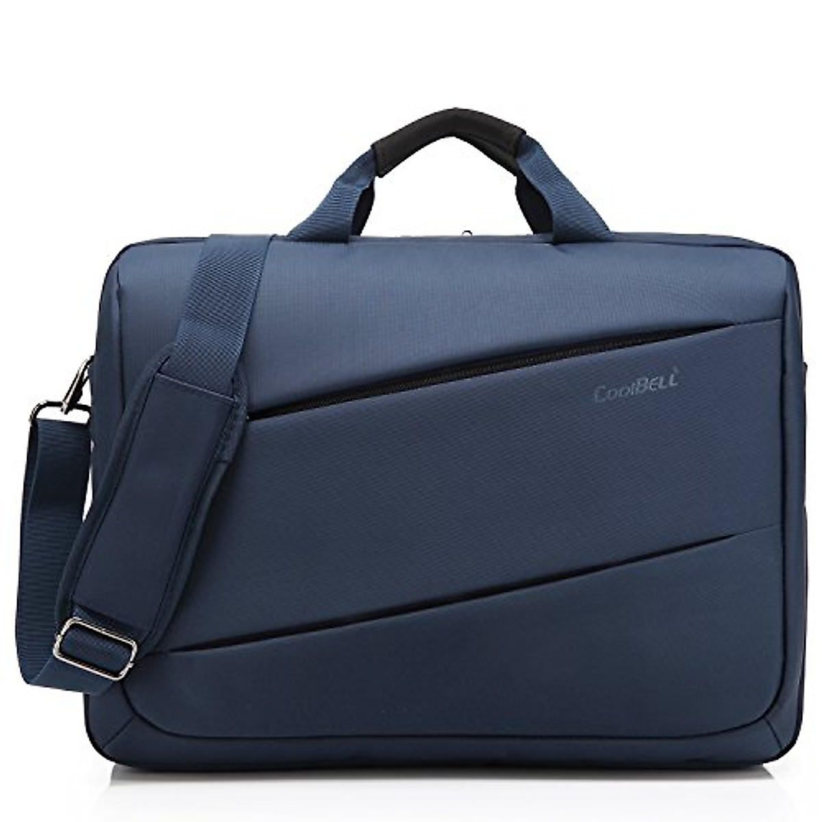 CoolBELL 17.3 inch Laptop Messenger Bag Multi-functional Briefcase Multi-compartment Handbag Include shoulder strap For Macbook/Acer/HP/Dell Alienware/Lenovo/Men/Women (Blue)