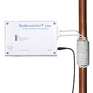 Scalewatcher 3 Original Electronic Descaler | USA Made & Patented Hard Water Softener/Conditioner Alternative | 600mA Chemical-Free and Salt-Free Electric Limescale Preventer and Remover