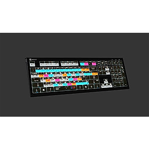 Logickeyboard Designed for Photoshop CC, InDesign CC and Illustrator CC Compatible with Win 7-11 - Astra 2 Backlit Keyboard # LKB-AGDA-A2PC-US