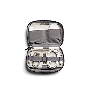 Bellroy Tech Kit, tech accessories zip pouch (power bank, phone charger, cables, earbuds) - ArcadeGray