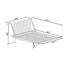 HOME ACCENT FURNISHINGS Queen Modern Wood Spindle Bed - Walnut
