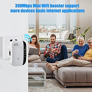 WiFi Extenders Signal Booster for Home, WiFi Repeater, Wireless Internet Repeater, Long Range Wireless Internet Repeater and Signal Amplifier with Ethernet Port, Access Point, Easy to Set Up