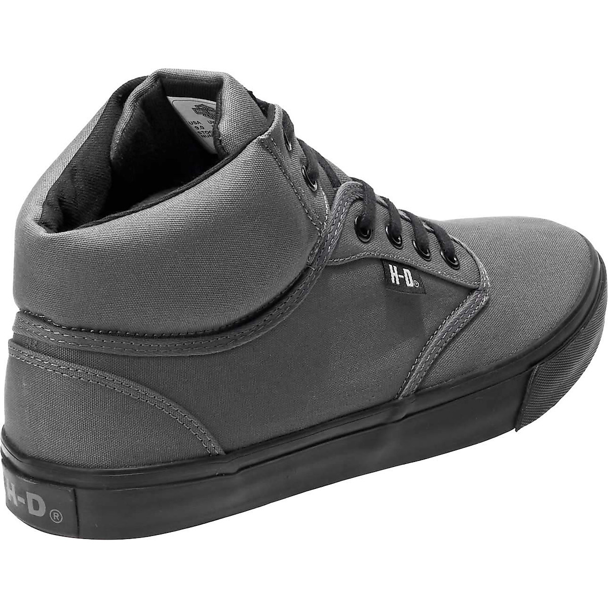 Harley-Davidson Men's Wrenford Canvas Motorcycle Casual Sneaker, Grey, 9