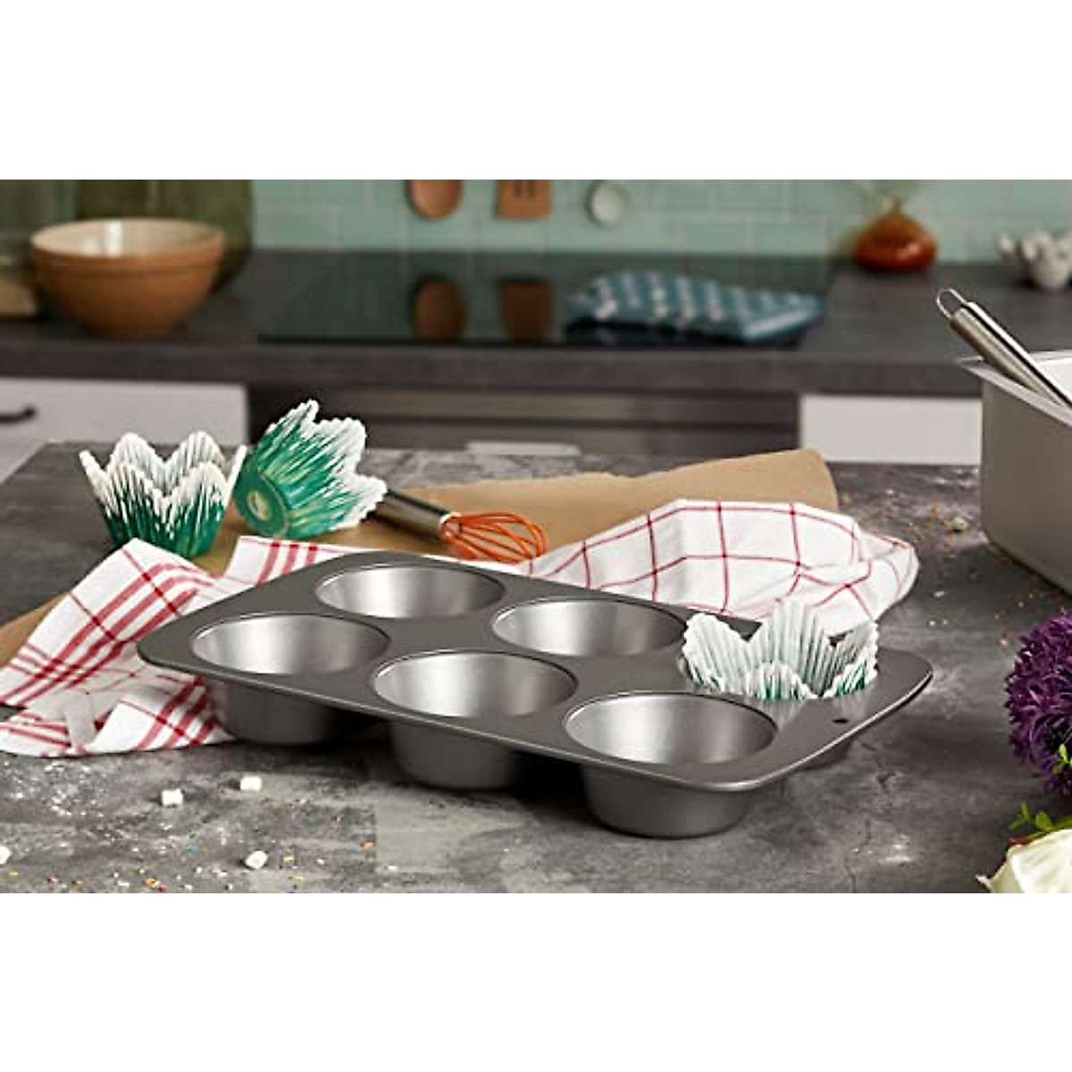 PME Non Stick 6 Cup Large Muffin/Cupcake Pan