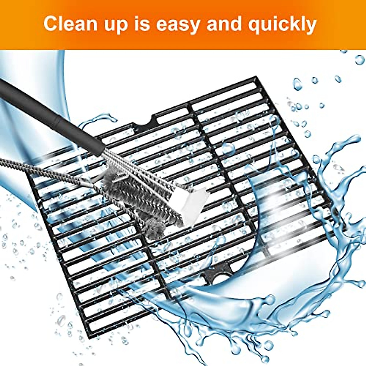 Hisencn 70-01-634 Grill Cooking Grates for Dynaglo DGF350CSP DGF350CSP-D DGF350SNP DGF350SNP-D Cast Iron Grill Grid Replacement Parts