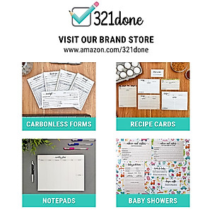 321Done Advice and Wishes for the Mr & Mrs, Made in USA - 4x6 White, Wedding Advice for Bride, Groom, Newlyweds, Bridal Shower, Thick Luxury Cardstock with Simple Script Minimalist Design - 50 Cards