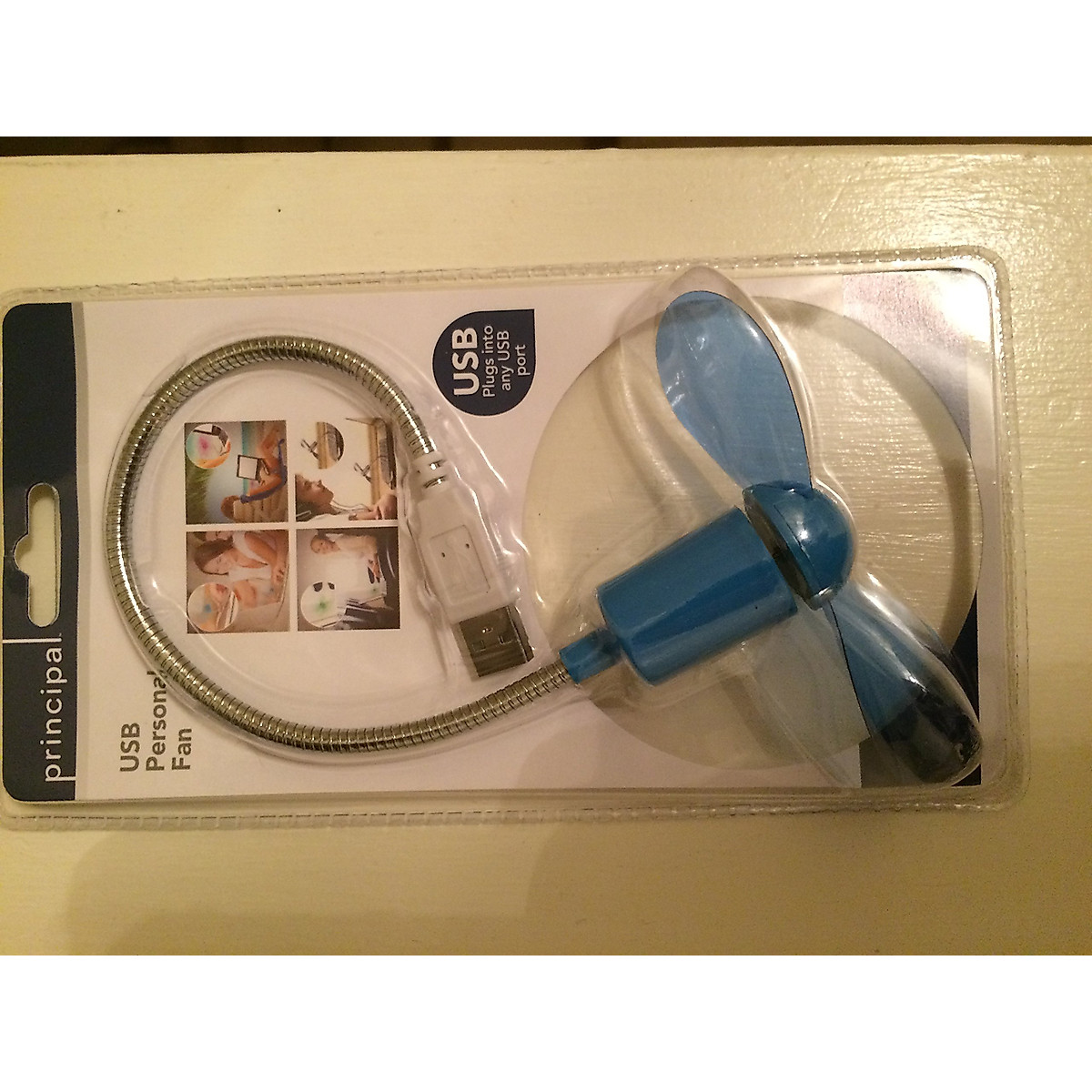 USB Personal Fan (Dark Blue)