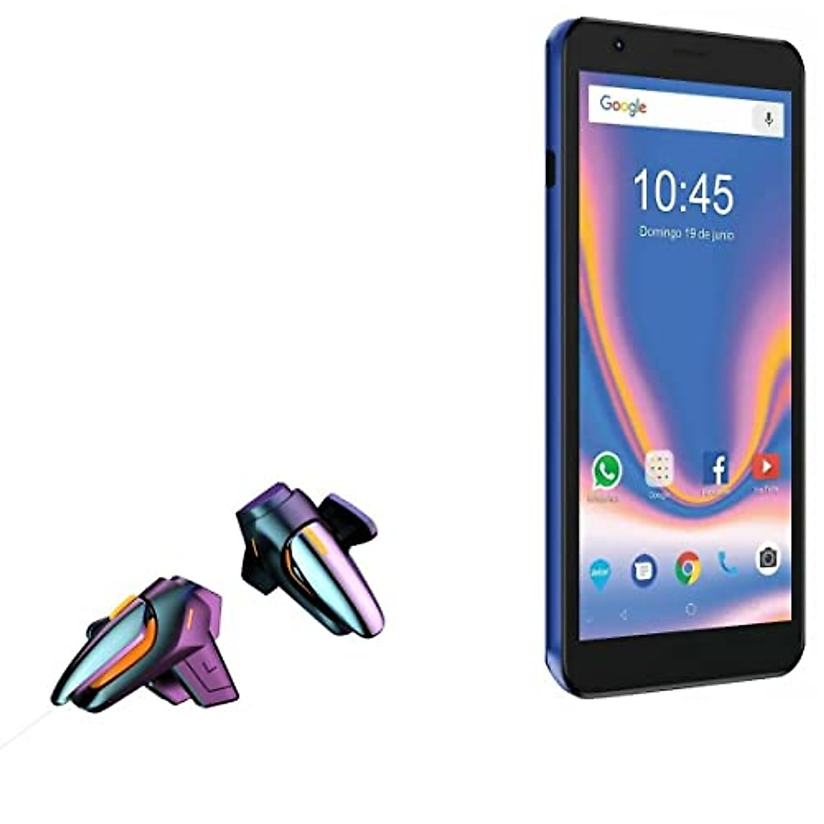 BoxWave Gaming Gear Compatible with ZTE Blade L9 (Gaming Gear by BoxWave) - Touchscreen QuickTrigger, Trigger Buttons Quick Gaming Mobile FPS for ZTE Blade L9 - Jet Black
