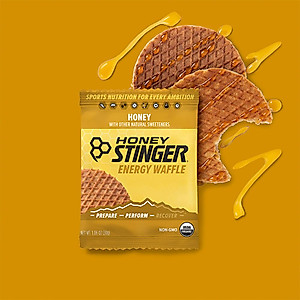 Honey Stinger Organic Waffles - Variety Pack – 12 Count – 4 of Each Flavor – Energy Source for Any Activity – Honey, Vanilla & Chocolate – Plus Sticker and Custom Polybag