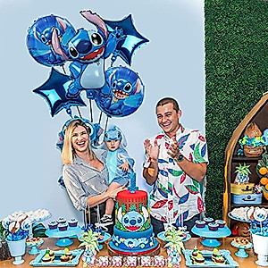 MC TTL Lilo and Stitch Party Lilo and Stitch Balloons for Birthday Party Baby Shower Decorations