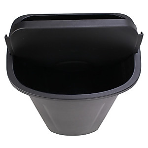 AYOYZ 11 Gallon Trash Can, Plastic Lift Top Kitchen Trash Can, Black,Dimensions: 12.25" L x 15.91" W x 25.33” H