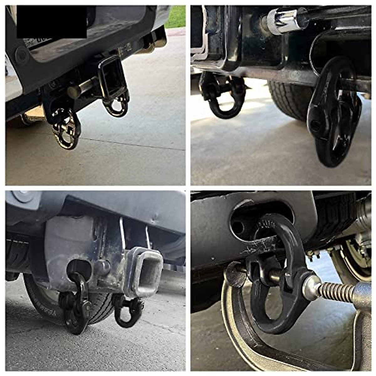 Tovendor Tow Hitch Safety Chain Connector Link 1/2 inch, G80 Alloy Steel Trailet HammerLock Coupling Link, 12000 Lbs Loading, Pack of 2