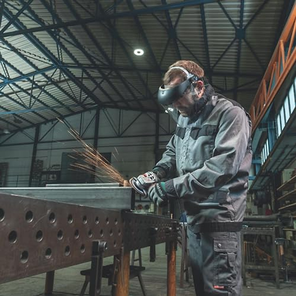 Metabo 4-1/2-5-Inch Angle Grinder | 11 Amp | 11,000 RPM | Lock-on Slide Switch | Made in Germany | W 11-125 Quick | 603623420, Green