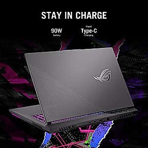 ASUS ROG Strix G17 (2023) Gaming Laptop, 17.3” QHD 240Hz, GeForce RTX 4070, AMD Ryzen 9 7945HX, 16GB DDR5, 1TB PCIe SSD, Wi-Fi 6E, Windows 11, G713PI-DS94 Eclipse Gray