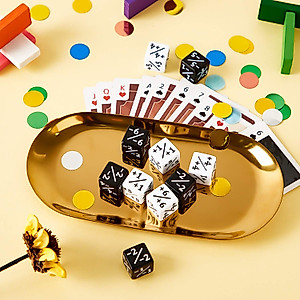 24 Pieces Dice Counters Token Dice Loyalty Dice D6 Dice Cube Compatible with MTG, CCG, Card Gaming Accessory