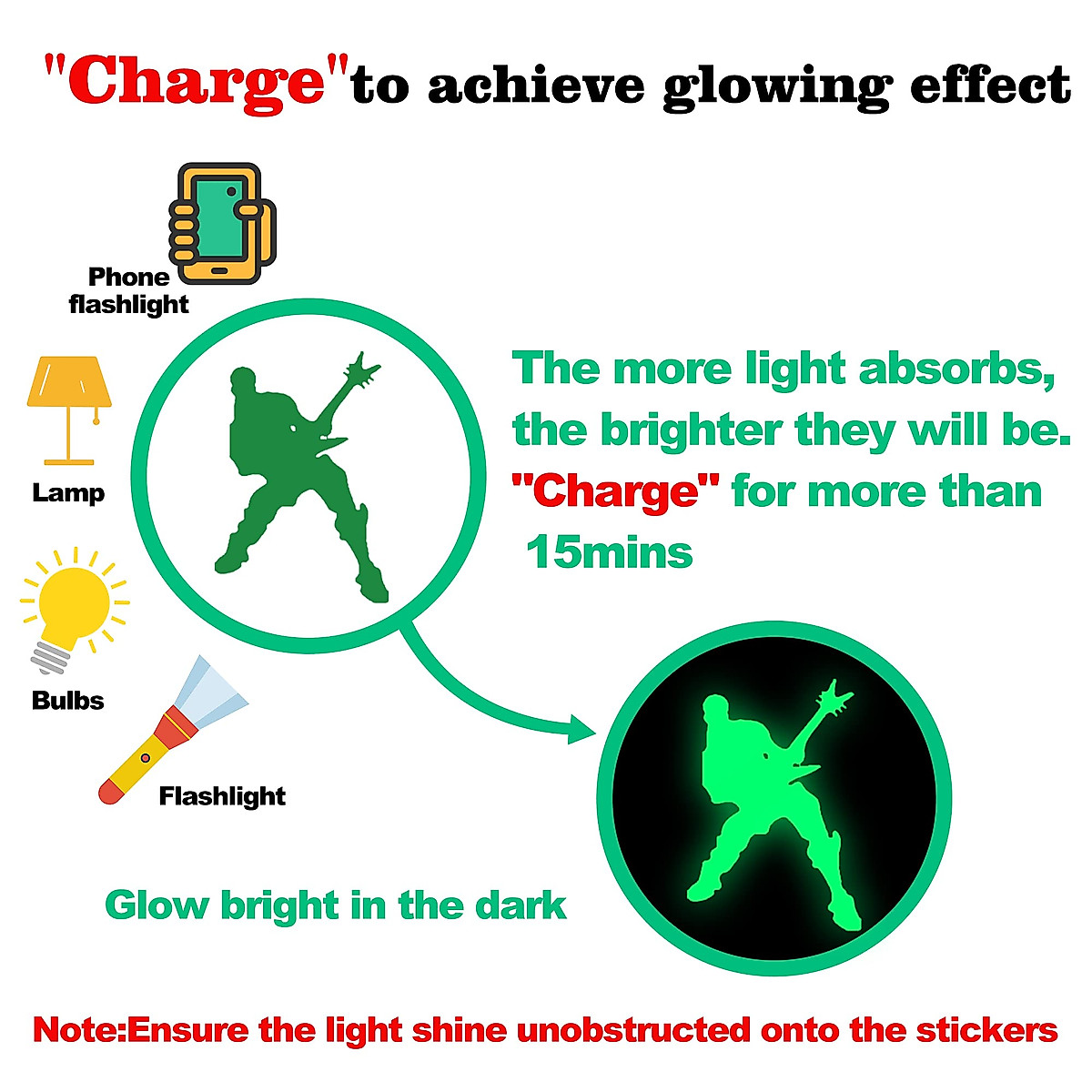 Gamer Wall Decals Stickers Glow in The Dark Gaming Zone Wall Decal Game Zone Wall Decals for Girls Boys Kids Playroom Bedroom Decor