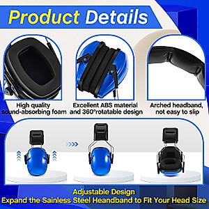 Amylove 6 Pcs Kids Noise Cancelling Headphones Ear Protection Earmuffs Noise Reduction Ear Muffs 30db Adjustable for Toddlers(Classic)