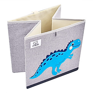 CLCROBD Foldable Animal Cube Storage Bins Fabric Toy Box/Chest/Organizer for Toddler/Kids Nursery, Playroom, 13 inch (Zebra)