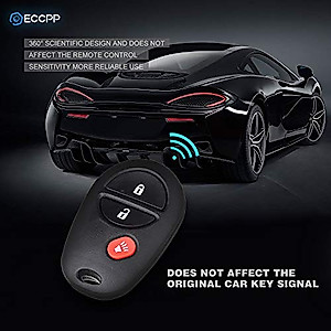 ECCPP Replacement fit for Keyless Entry Remote Key Fob 2008-2011 for Toyota Highlander Sequoia Sienna Tacoma Tundra GQ43VT20T