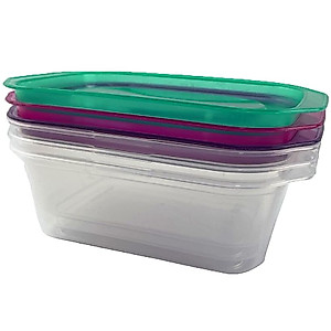 The Lakeside Collection Set of 3 Food Storage Containers with Lids