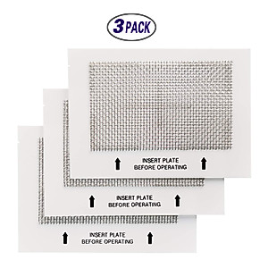 LUFUTATECH Universal Ceramic Ozone Plates for Generic Ozone Generators Washable Purification Air Purifier, 6.5" x 4.5" Inches Replacement Ozone Plates (3 Pack)