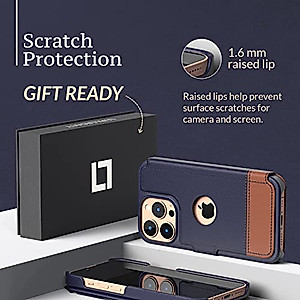 LUPA Legacy iPhone 13 Pro Max Case Wallet - Case with Card Holder - [Slim + Durable] for Women and Men - Flip Cell Phone case - Faux Leather - Folio Cover - Desert Sky