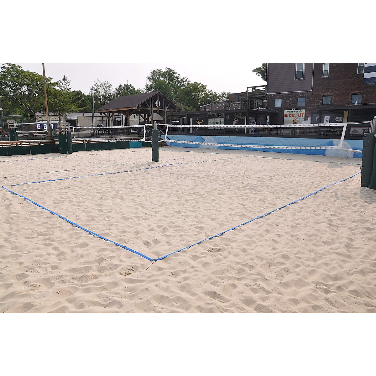 Tandem Sport Volleyball Court Lines - 1" Webbed Volleyball Court Lines - Regulation or Short Court - Blue