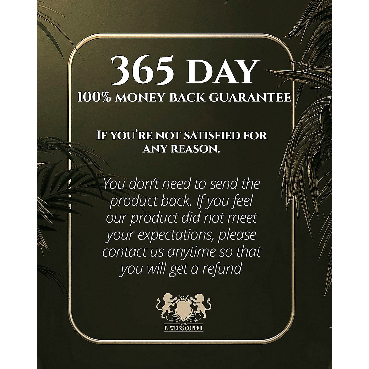 B. WEISS Moscow Mule Copper Mugs, Set Of 4 Brass Handle Copper Cups For Drinking, Each Mug is Handcrafted - Food Safe (Copper Plated Stainless Steel) (Set of 4)