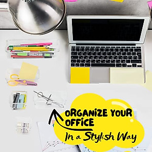 Mr. Pen- Drawer Organizers Set, 5 pcs, Clear Plastic Drawers Organizer, Makeup Drawer Organizer, containers for Organizing, Desk Drawer Organizer, Vanity Organizer, Bathroom Drawer Organizers