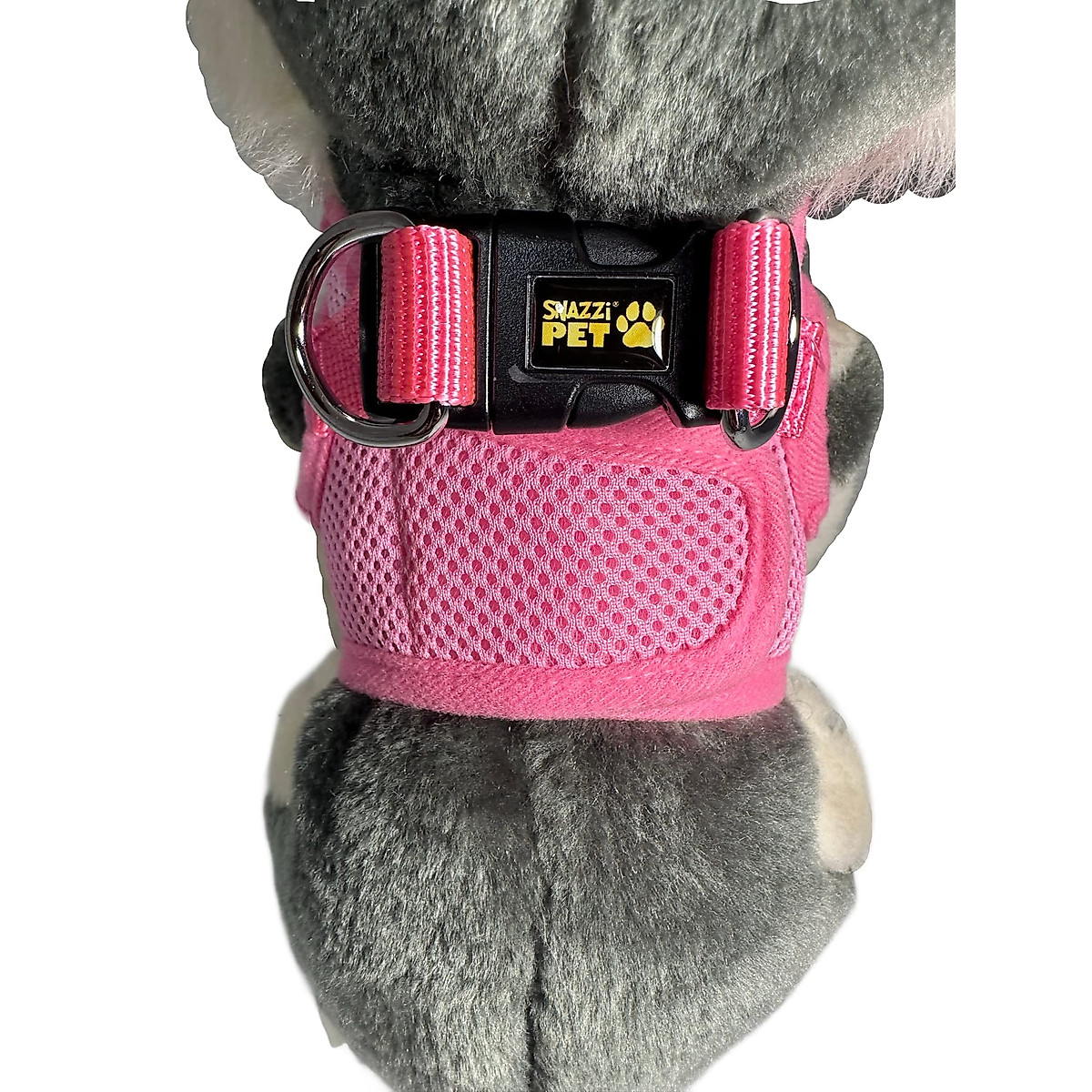 Snazzi Pet Soft Mesh Comfy Step in Dog Vest Harness Tiny XS Small Med Dogs 2-16 lbs Teacup Mini Toy Puppy (Baby Pink, SM 12.5"-13.5" 5-6.5 lbs)